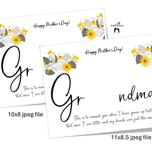 Grandma Mother's Day Handprint Art Poem (digital File) - Etsy