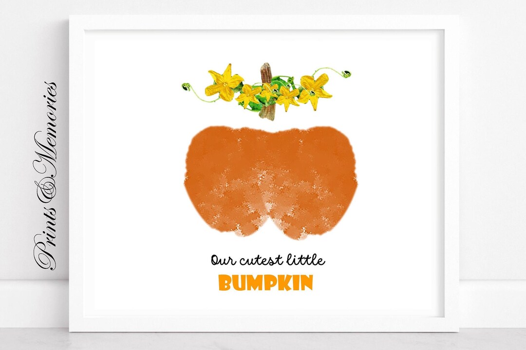 Baby Bum Bottom Craft, Cutest Little Bumpkin, Pumpkin Craft. - Etsy