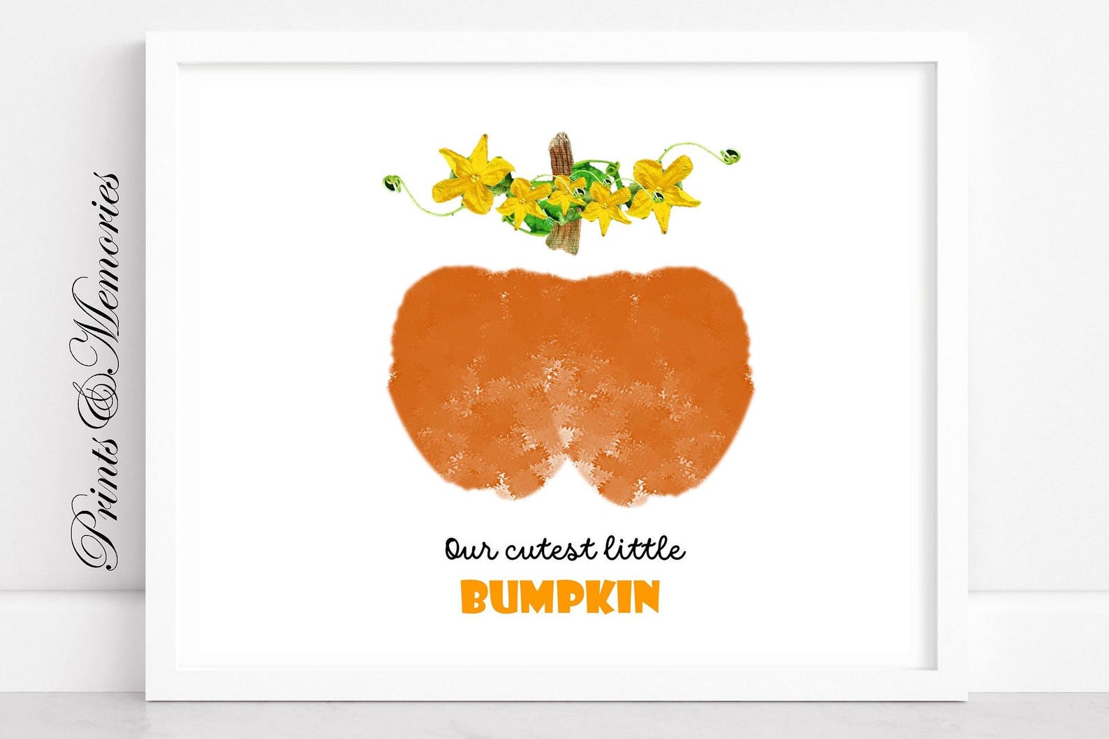 Baby Bum Bottom Craft, Cutest Little Bumpkin, Pumpkin Craft. - Etsy