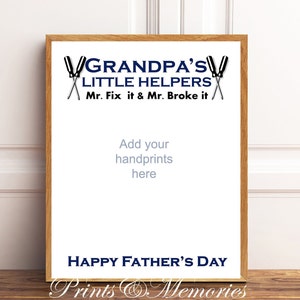 Grandpa's/papa's Little Helper/helpers, 2 Versions Available, Father's ...