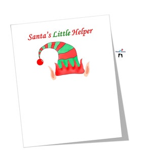 Elf Handprint Art, Santa's Little Helper, Cute Christmas Gift, Baby ...