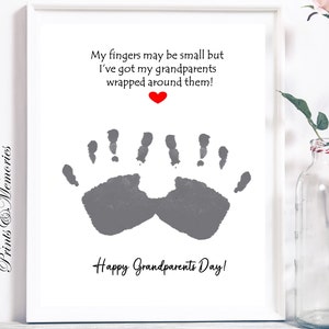 Happy Grandparents Day, DIY Handprint Art, Gift for Grandparents From ...