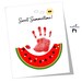 Watermelon Handprint, Sweet Summertime Printable, Summer Craft for Kids ...
