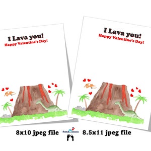 I Lava You Volcano Handprint, Valentines Craft/ Father's Day/ Birthday ...