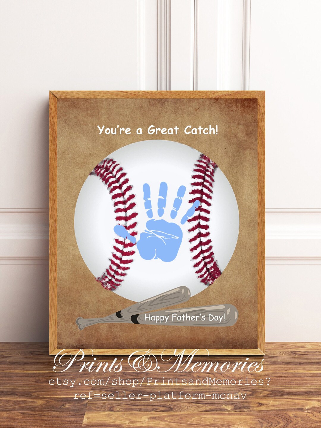 Father's Day Gift for Dad/grandparent, You're a Great Catch Baseball ...