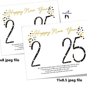 Happy New Year 2025, Handprint Art, New Year Poem, Handprint Craft New ...
