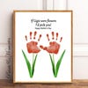 Mother's Day Craft for Kids, Dandelion Fingerprint Art, Mom Gift, I/we ...