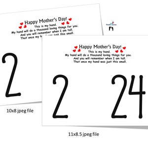 Happy Mother's Day Handprint Art, 2024 Handprint Craft, Gift for Mom ...