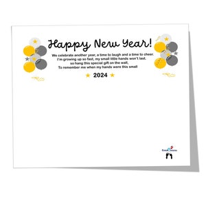 Happy New Year Handprint Poem, New Year's Craft, Baby Toddler Kid, DIY ...