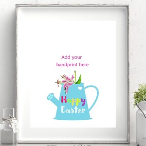 Easter Craft for Kids, Watering Can, Flower Handprint Art, Baby/toddler ...