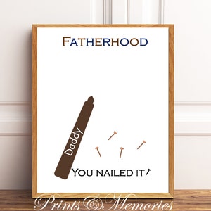 Digital Download, Fatherhood, You Nailed It! Father's Day Gift, DIY ...