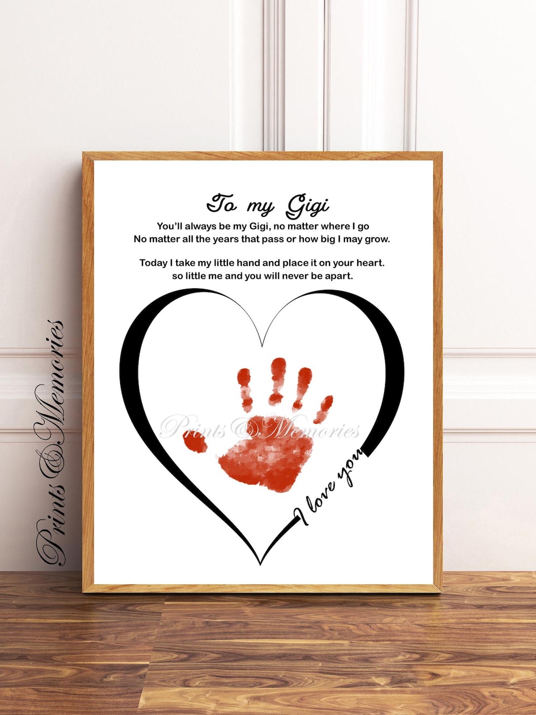 Gigi Handprint Art: Mother's Day Poem Gift (digital Download) - Etsy UK