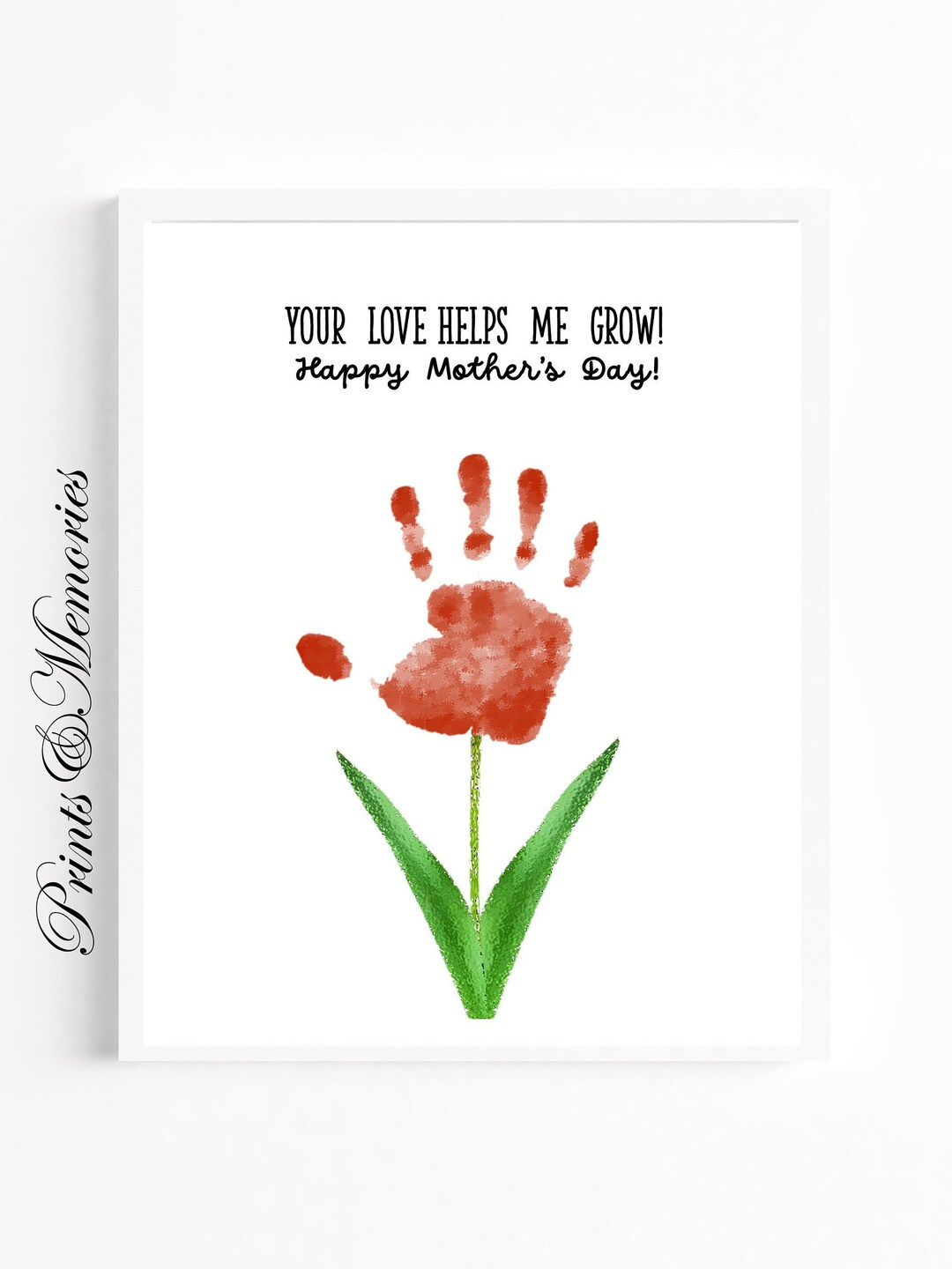 Mother's Day Handprint Flower Art: DIY Kid Craft (digital Download) - Etsy