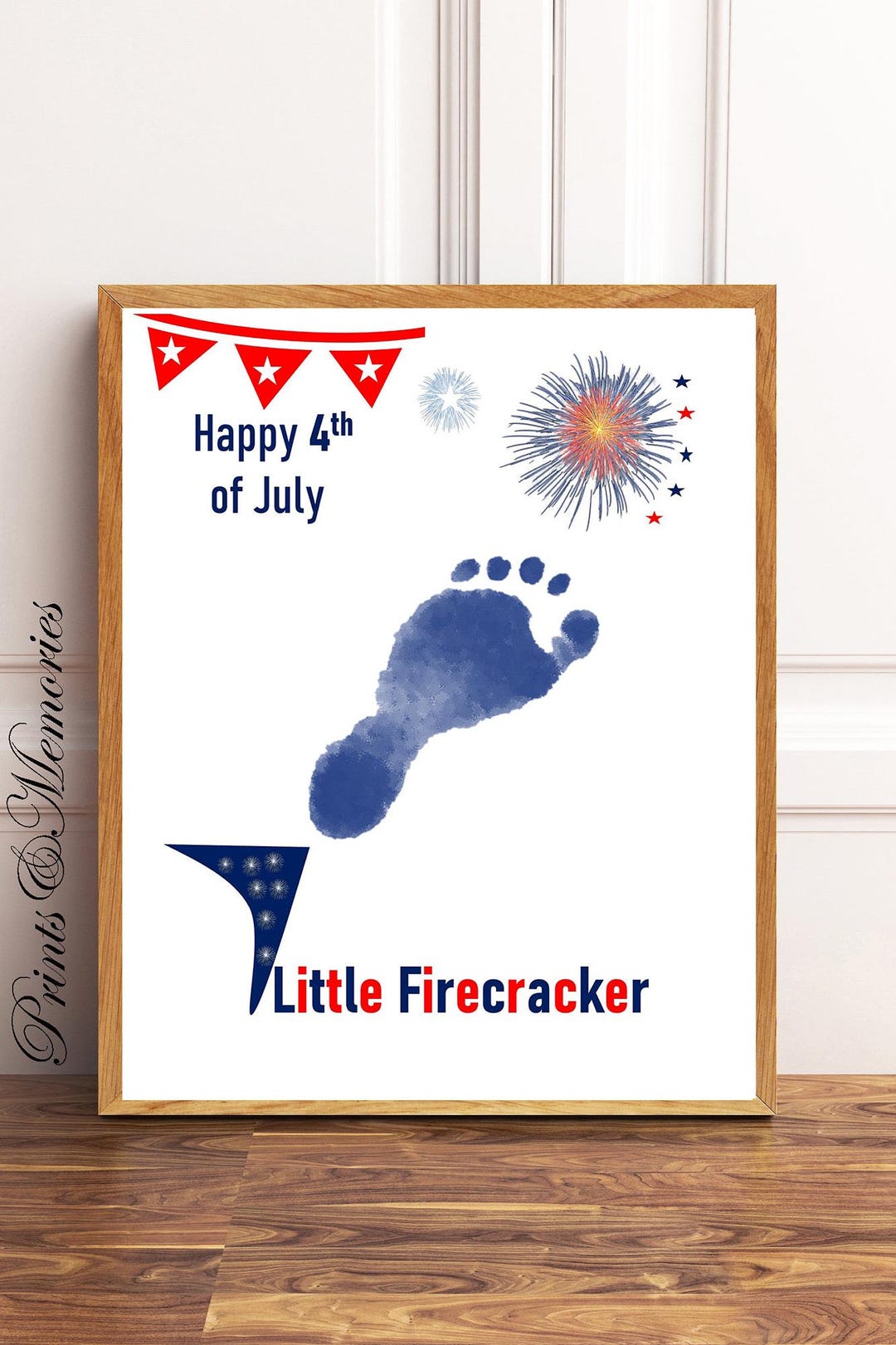 Fireworks Craft, Handprint Art, 4th of July Activity for Kids ...