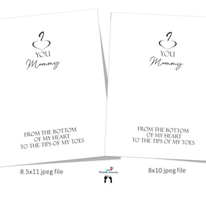 I Love You Mommy, Tips and Toes Template, Footprint Art, Baby Infant ...