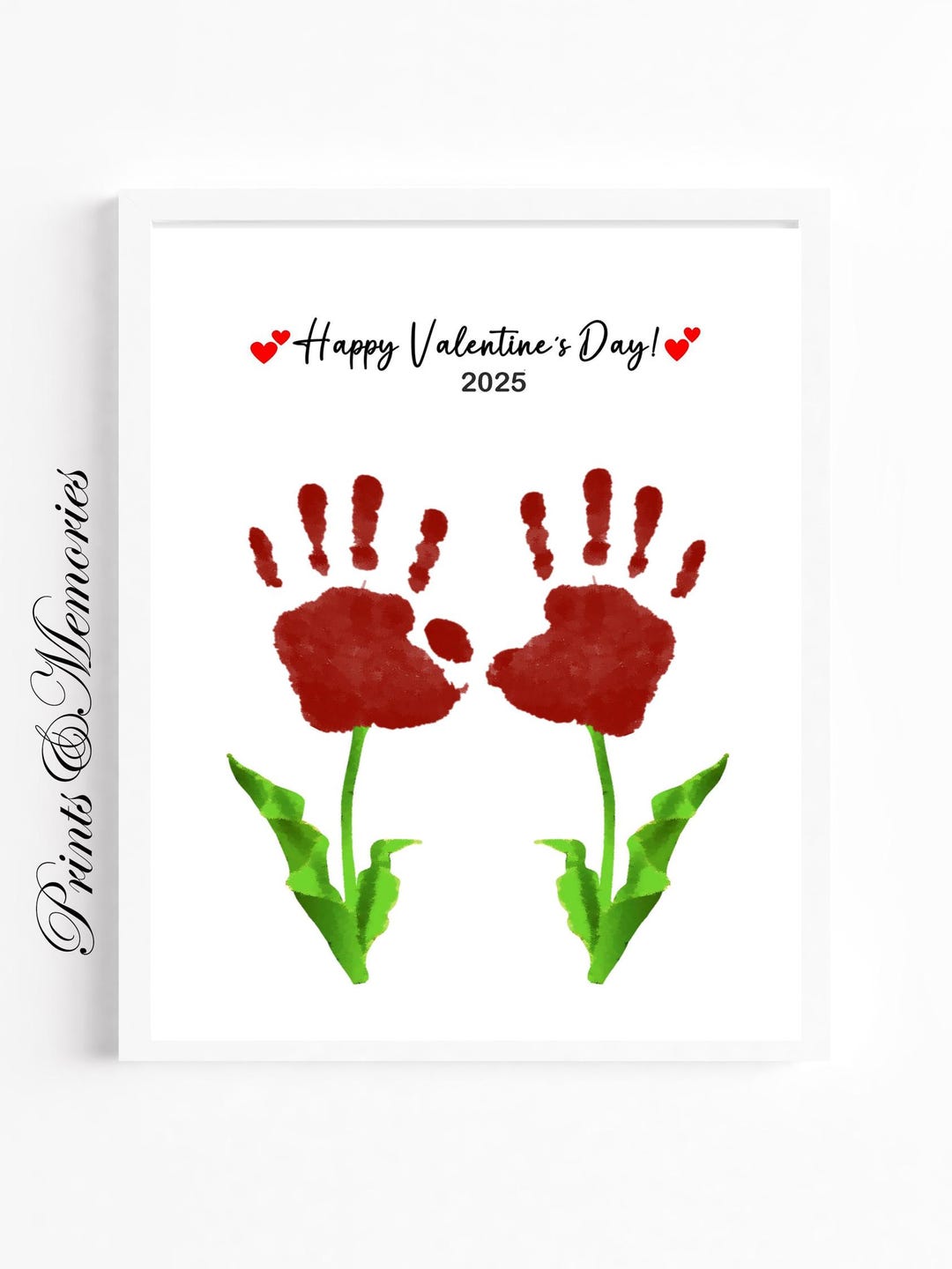 Flower Handprint Art, Valentines Day Craft for Kids, DIY Art Card, Gift ...