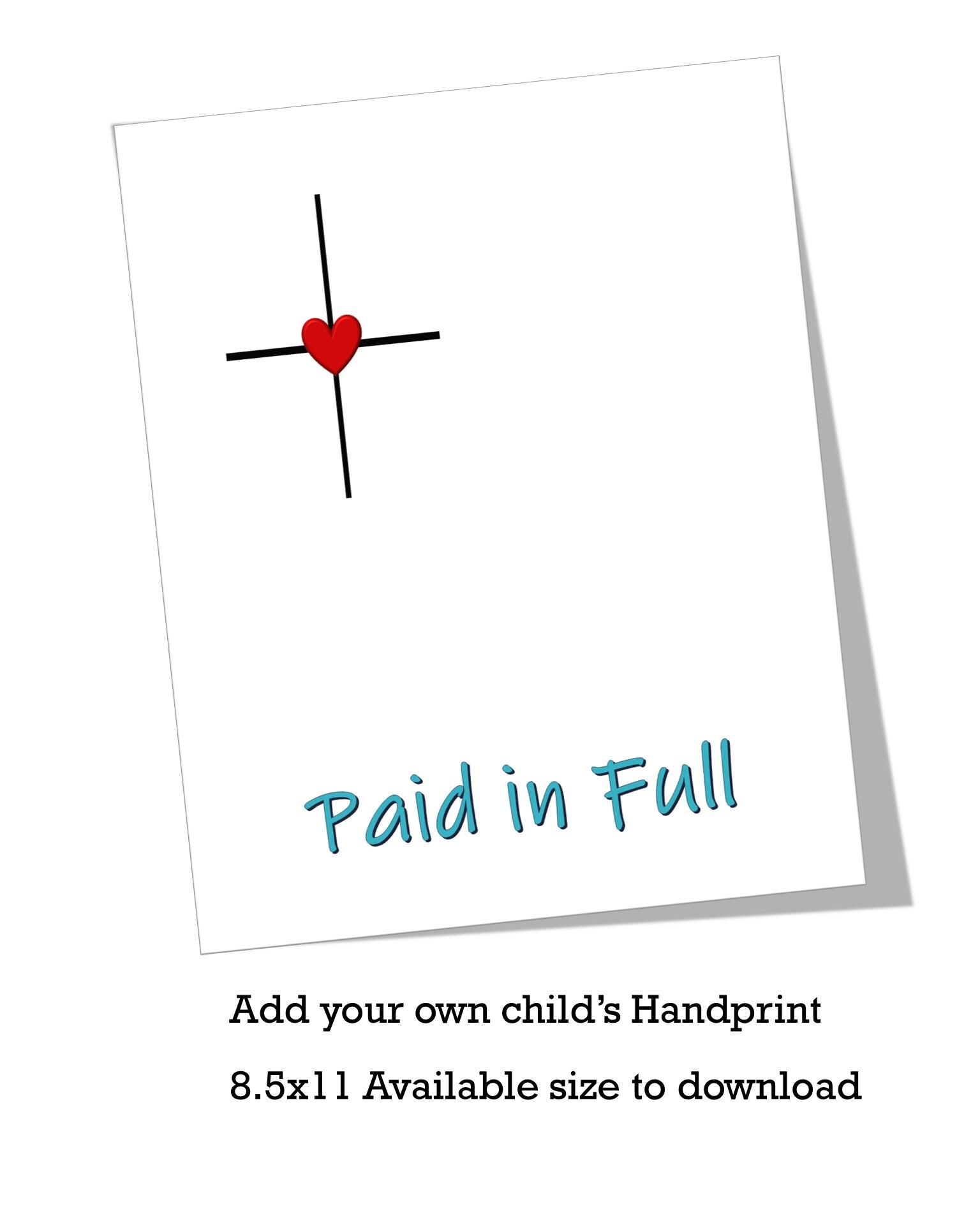 Paid in Full Easter Craft for Kids Christ-centered Activity | Etsy