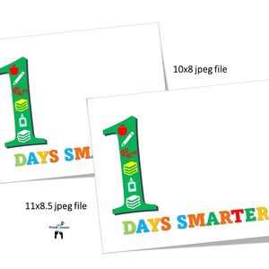 100 Days of School Handprint Art Keepsake (digital Download) - Etsy