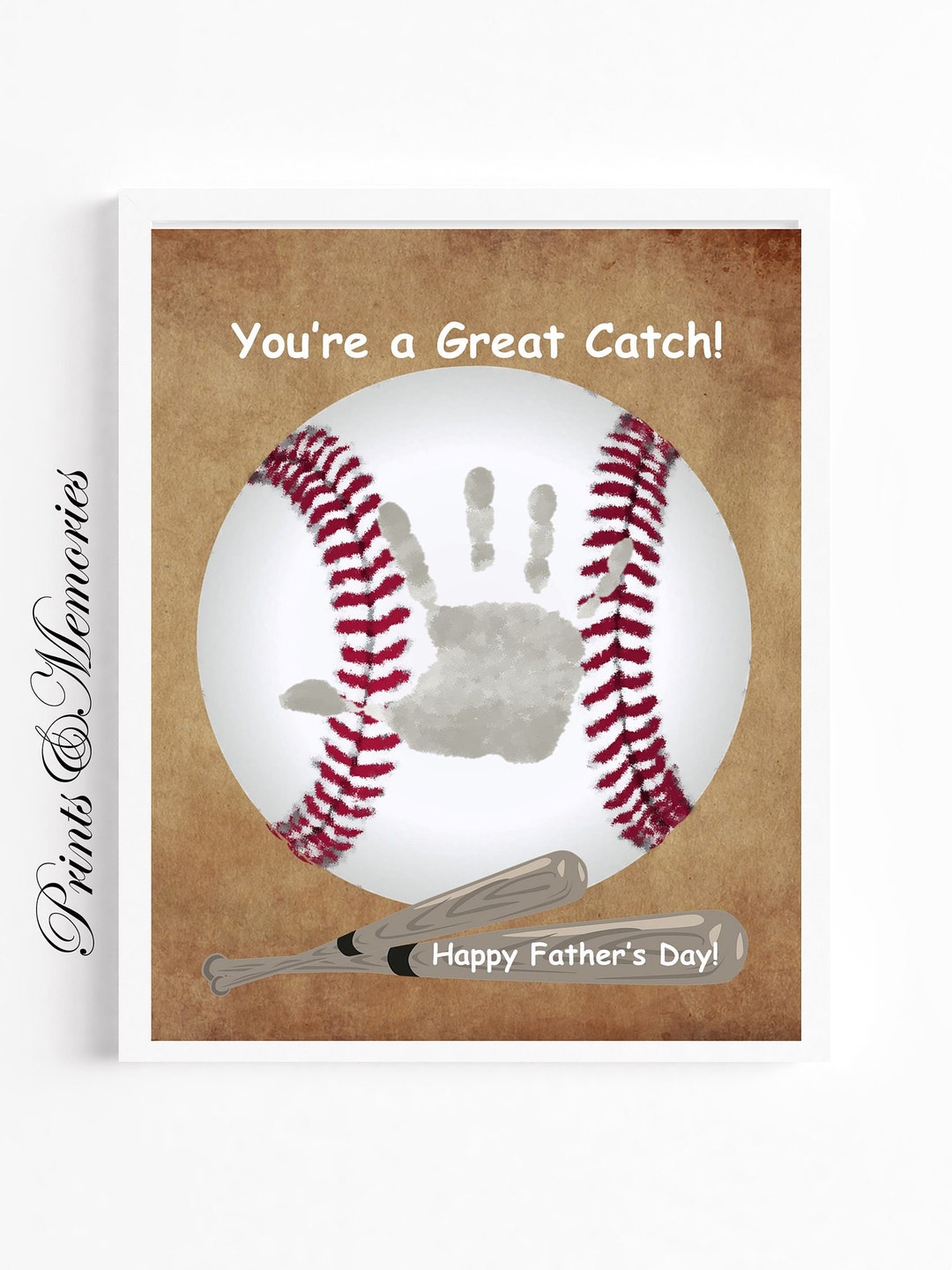 Father's Day Gift for Dad/grandparent, You're a Great Catch Baseball ...