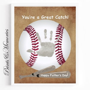 Father's Day Gift for Dad/grandparent, You're a Great Catch Baseball ...