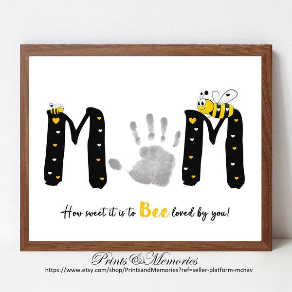 Mom Handprint Download - Etsy