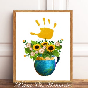 Fall Handprint Art, Fall Handprint Craft, Baby Keepsake, Toddler Craft ...