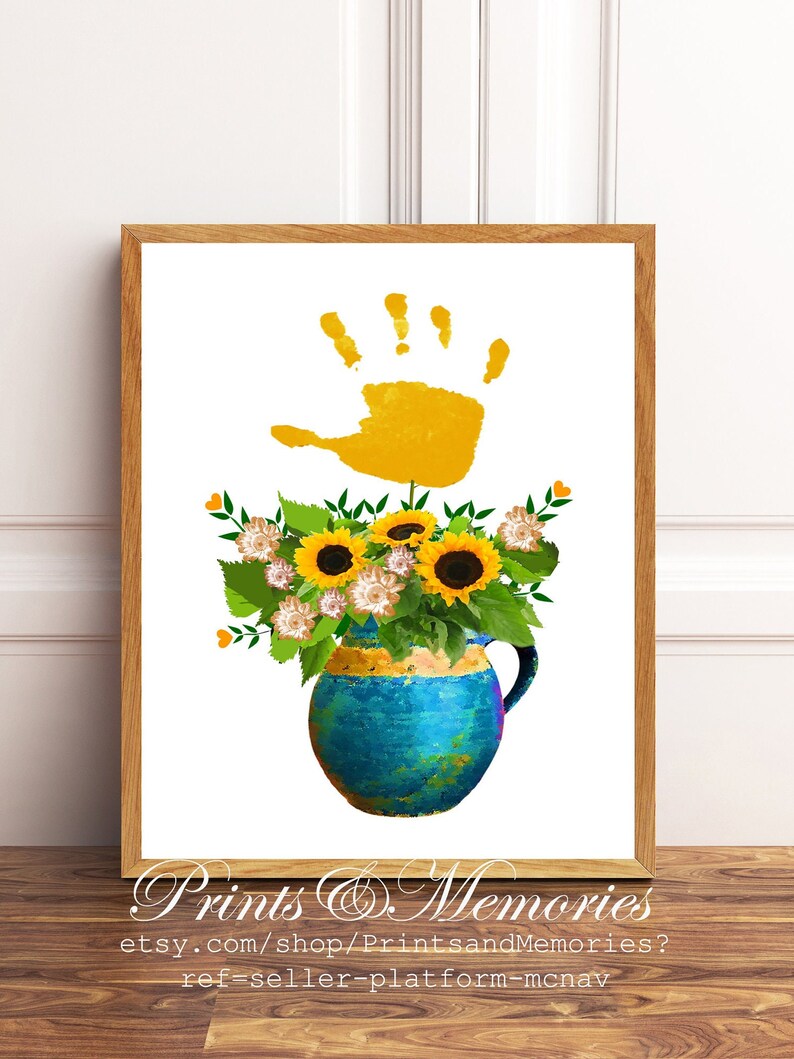 Fall Handprint Art Fall Handprint Craft Baby Keepsake - Etsy