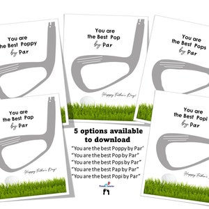 Best Poppy, Pop, Pops, Popi, Pap by Par, Golf Club Footprint Art, Baby ...