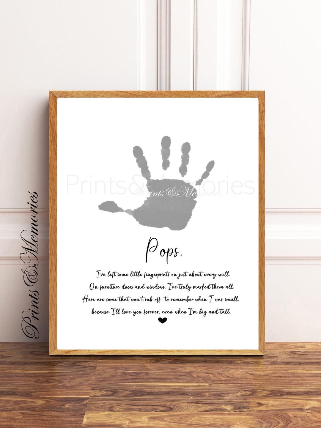 Father's Day Handprint Art Poem: Gift for Pops (digital File) - Etsy