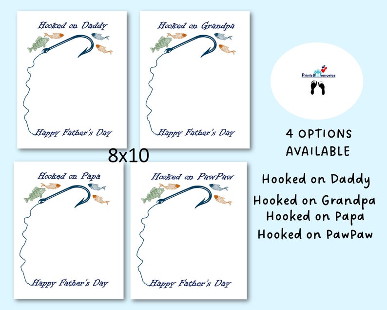 Hooked on Daddy/grandpa/papa/pawpaw, Father's Day Gift, Fishing ...