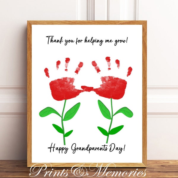 Handprint Flower Art - Etsy