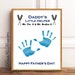 Papa Handprint Art Poem, Father's Day Craft for Baby Toddler Kid, Gift ...