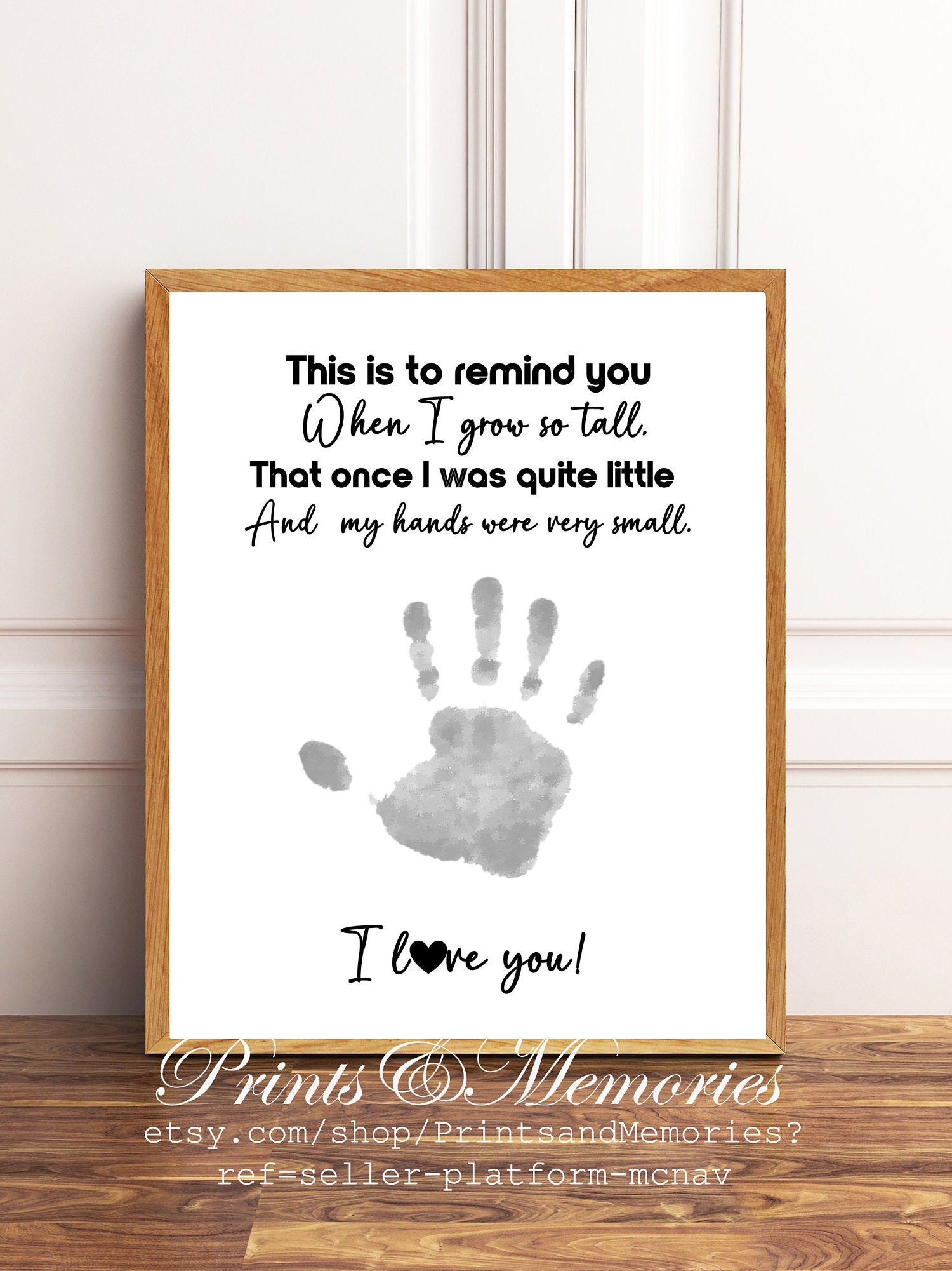 Handprint Art Keepsake Handprint Craft for Baby Toddler Kid - Etsy UK