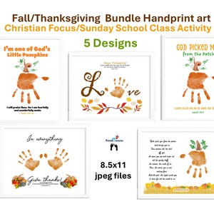 Fall Thanksgiving Handprint and Footprint Bundle, Christian Focus ...