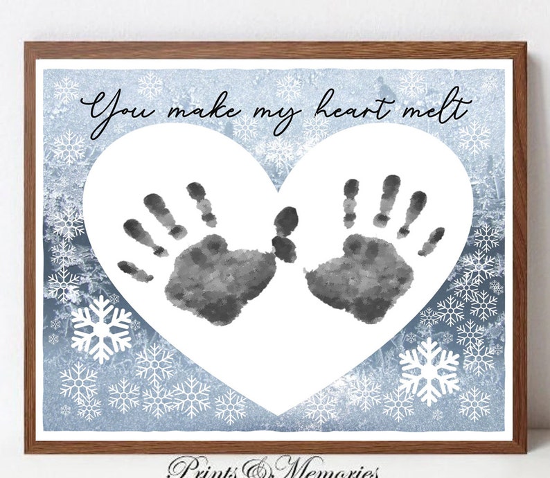 Winter Activity for Kids, Winter Handprint Art, Snowy Day Handprint ...