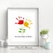 Your Love Helps Me/us Bloom 2 Stems Flower Handprint - Etsy