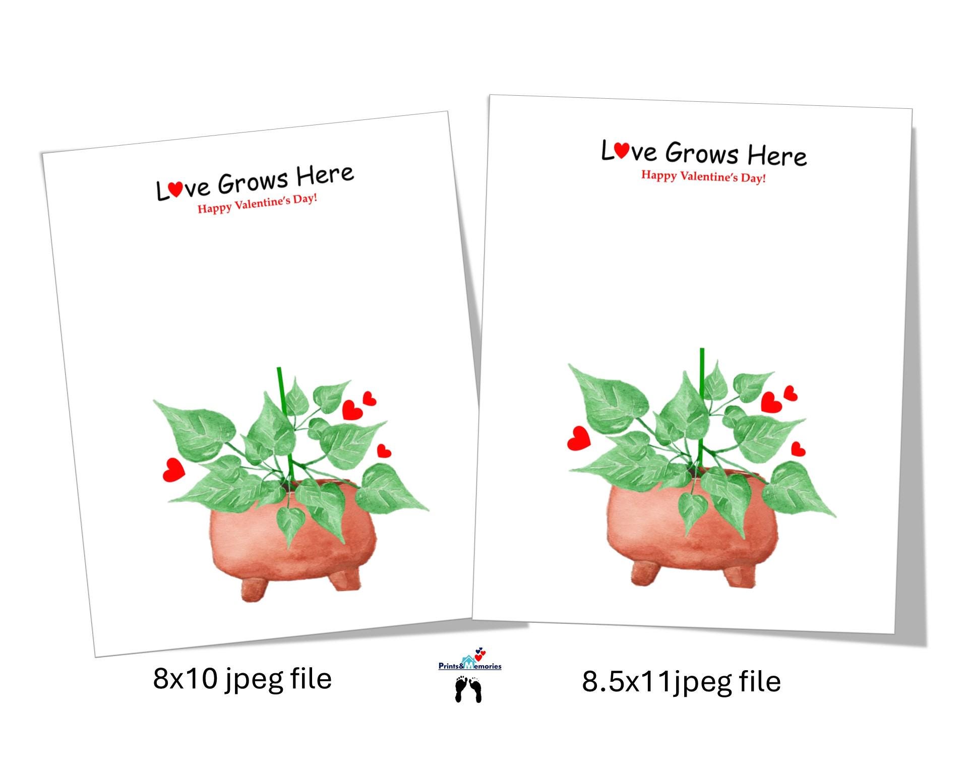 Valentines Day Handprint Art, Flower Handprint Art, Valentines Card ...