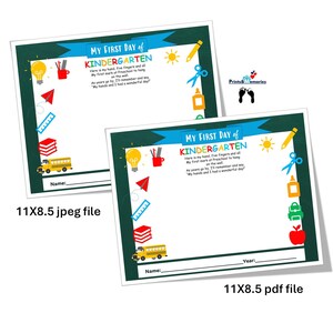 First Day of Kindergarten Handprint Art, Start of School Handprint Art ...