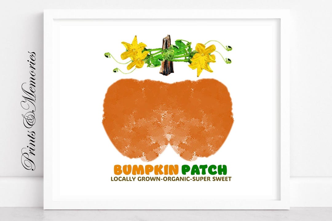 Bumpkin Patch, Bum Bottom Pumpkin Craft, Baby Toddler Halloween, Fall Activity, DIY - Etsy