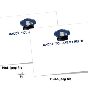 Dad Gift, Police Officer, Father's Day Craft for Kids, Handprint Art ...