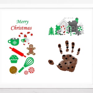 Christmas Handprint Art, Baking/kitchen Activity Craft, Christmas ...