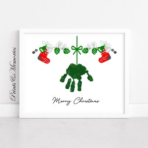 Christmas Handprint Art, Baby First Christmas, Toddler, Kid Craft ...