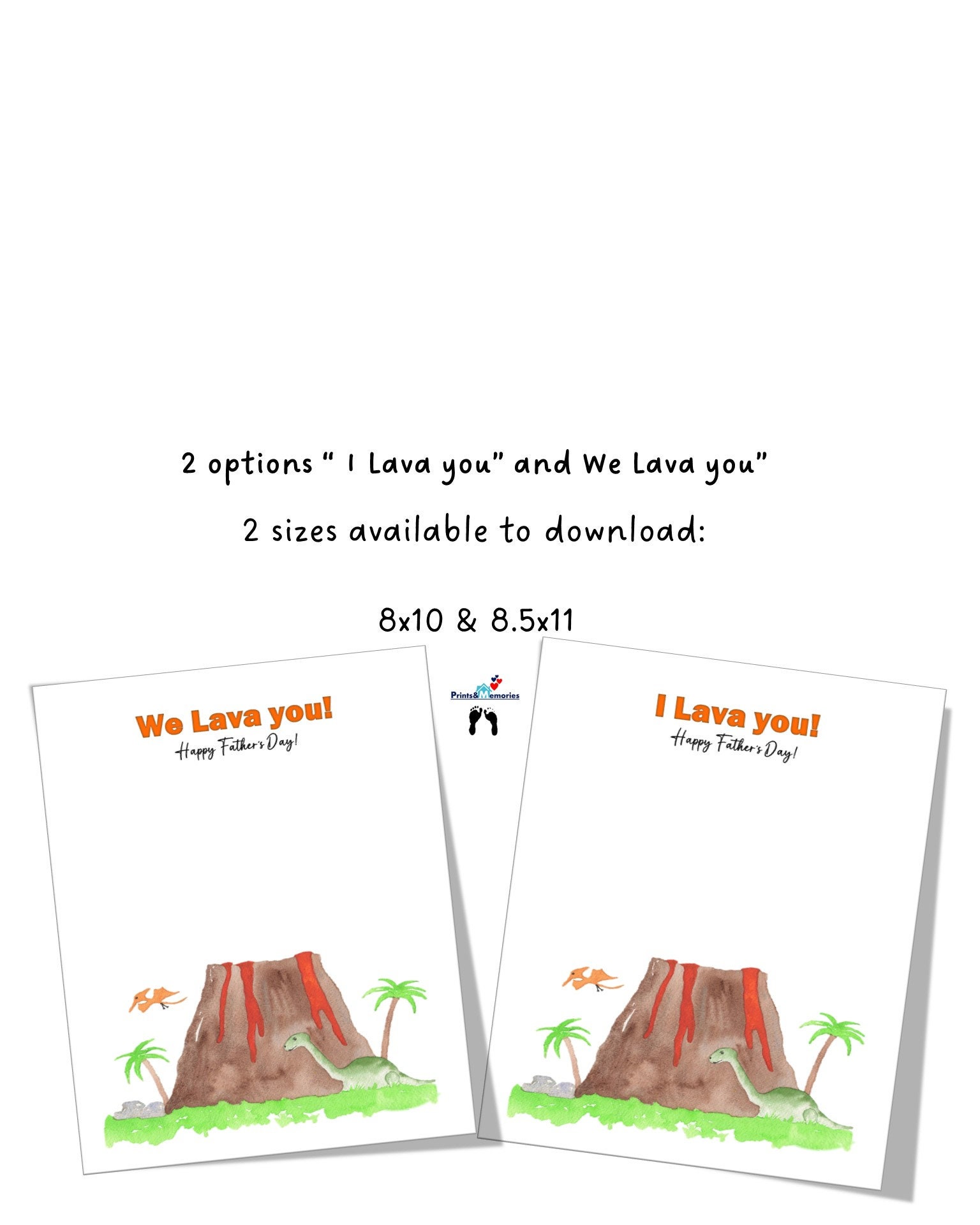 Father's Day Craft for Kids I/we Lava You Volcano - Etsy