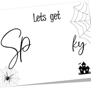 Lets Get Spooky Handprint Art, Halloween Craft for Baby Toddler, DIY ...