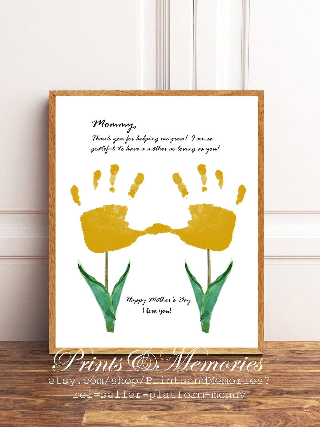 Mommy, Thank You for Helping Me/us Grow, Mother's Day Craft for Kids ...