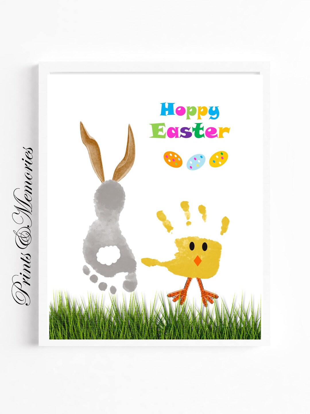 Easter Bunny Chick Handprint Footprint Art, Easter Craft, Baby Toddler ...