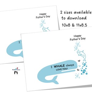 Whale Handprint Art, I Whale Always Love You Craft, Father's Day Gift ...