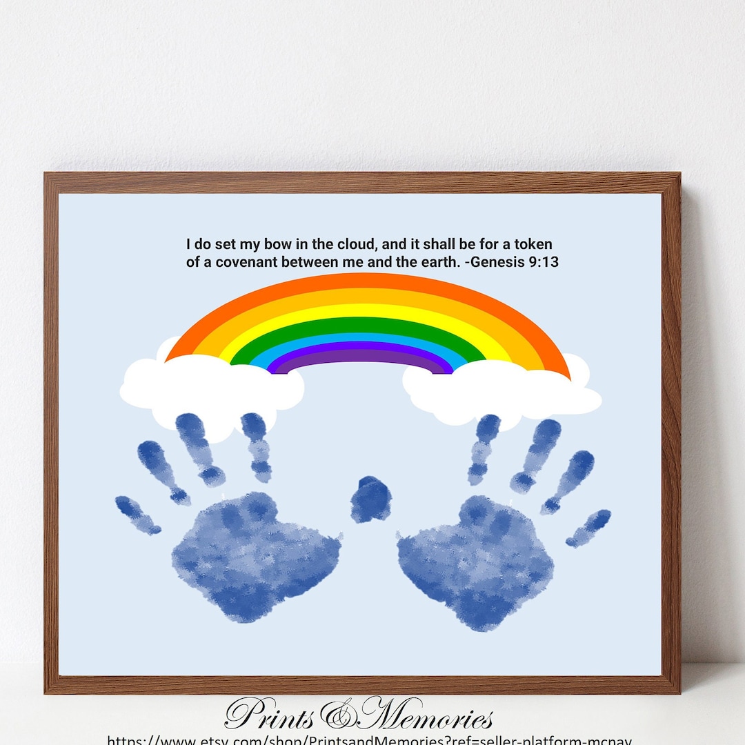 Genesis 9:13, Rainbow Handprint Art, Rainbow Meaning, God's Promise ...