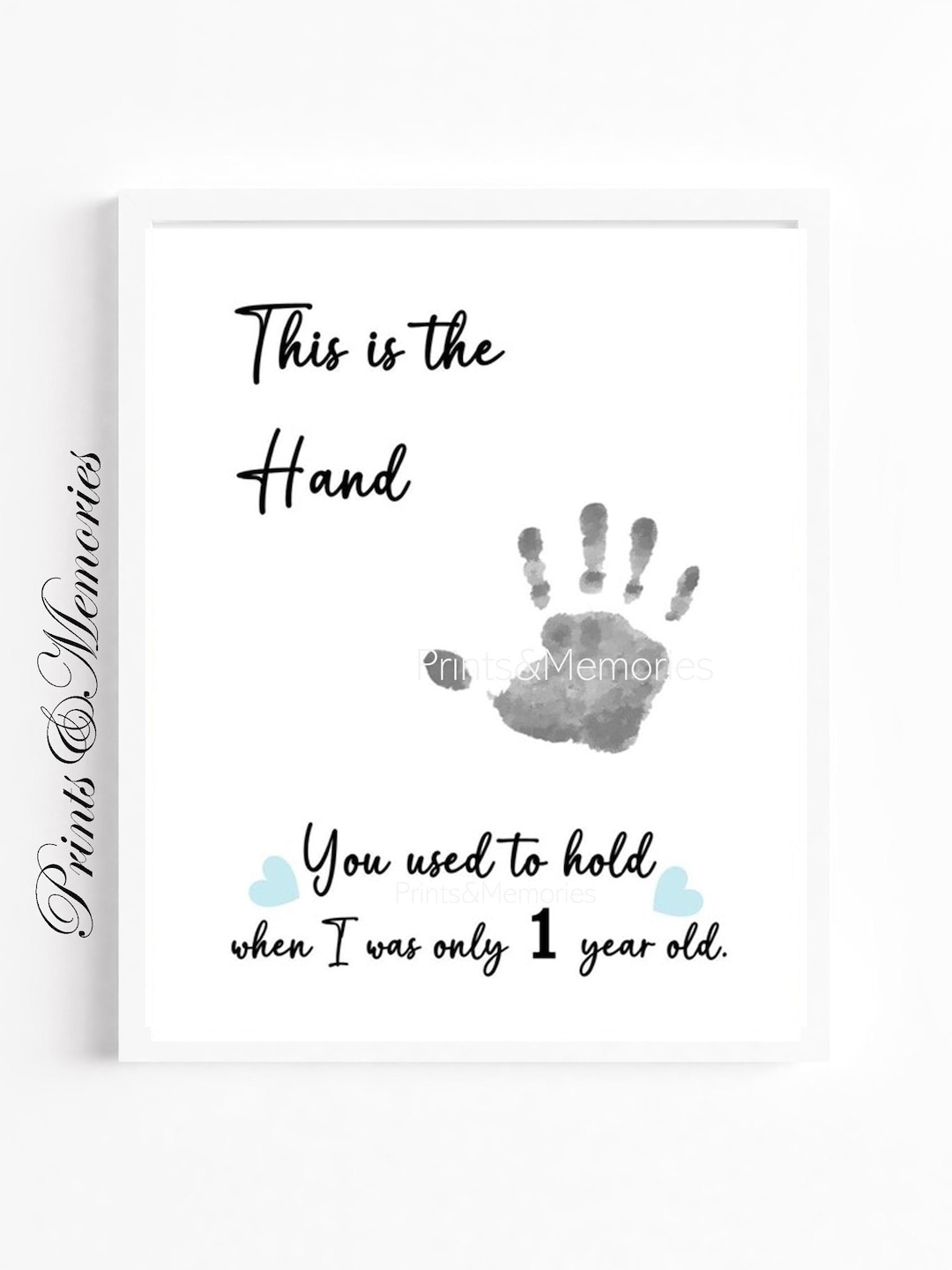First Birthday Handprint Art: DIY Baby Keepsake (digital Download) - Etsy