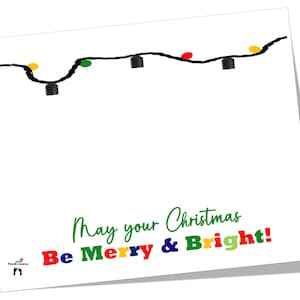 Christmas Handprint Art, May Your Christmas Be Merry and Bright, Light ...